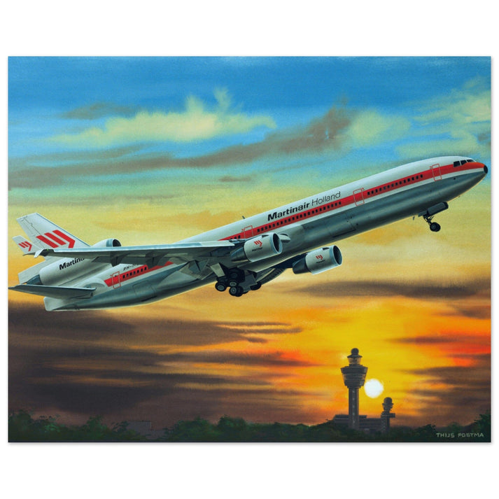 Thijs Postma - Poster - Douglas MD-11 Martinair – TP Aviation Art