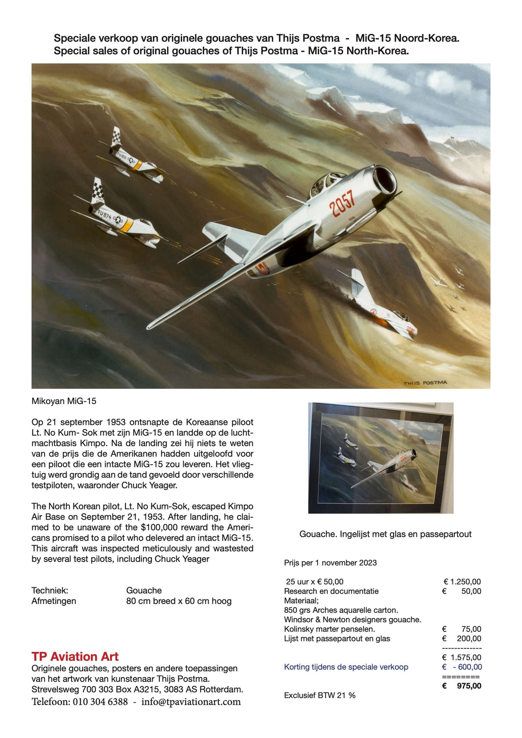 Original Paintings Thijs Postma – TP Aviation Art