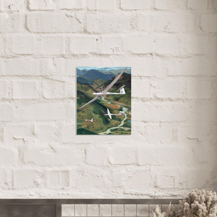 Thijs Postma - Poster - Gliders Over France – TP Aviation Art