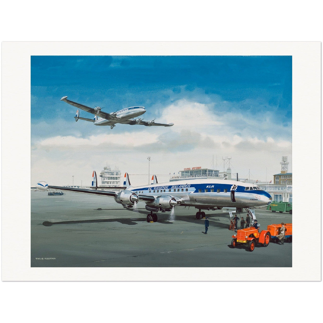 Thijs Postma - Poster - Lockheed L-1049 PH-LKF Phoenix – TP Aviation Art